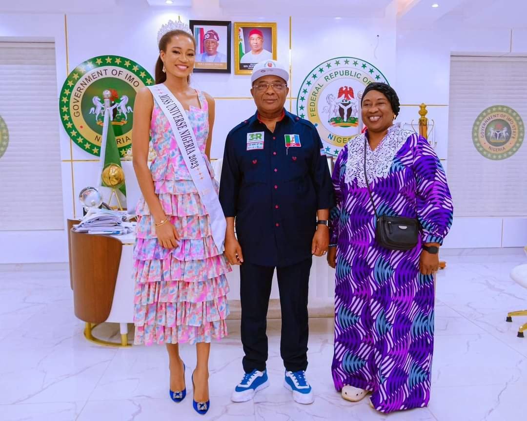 Boom: Governor Hope Uzodimma Meets Miss Ugochi Ihueze The Newly Crowned ...